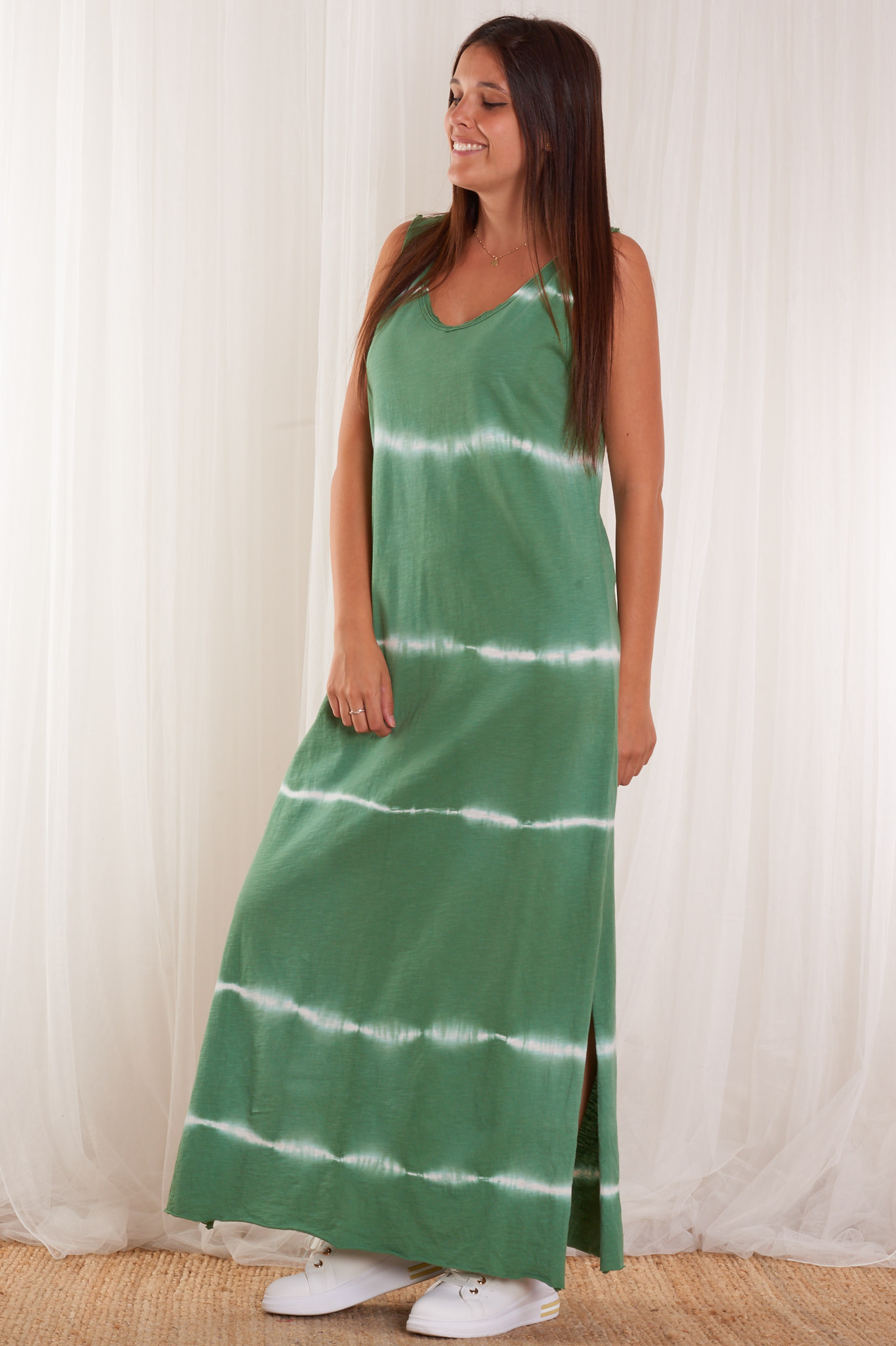 Vestido Lin Verde - Nunu Santander