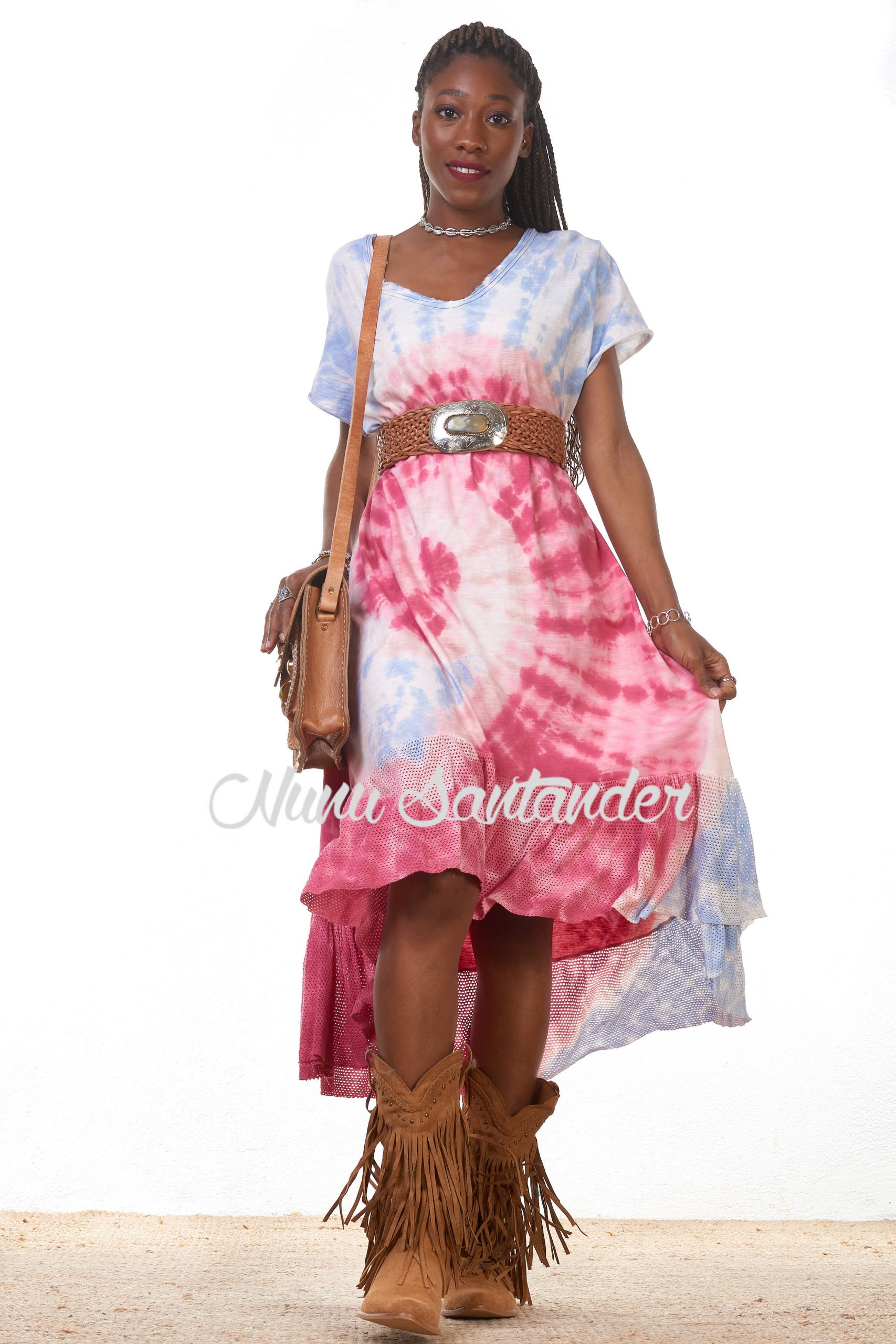 Vestido rompo azul - Nunu Santander