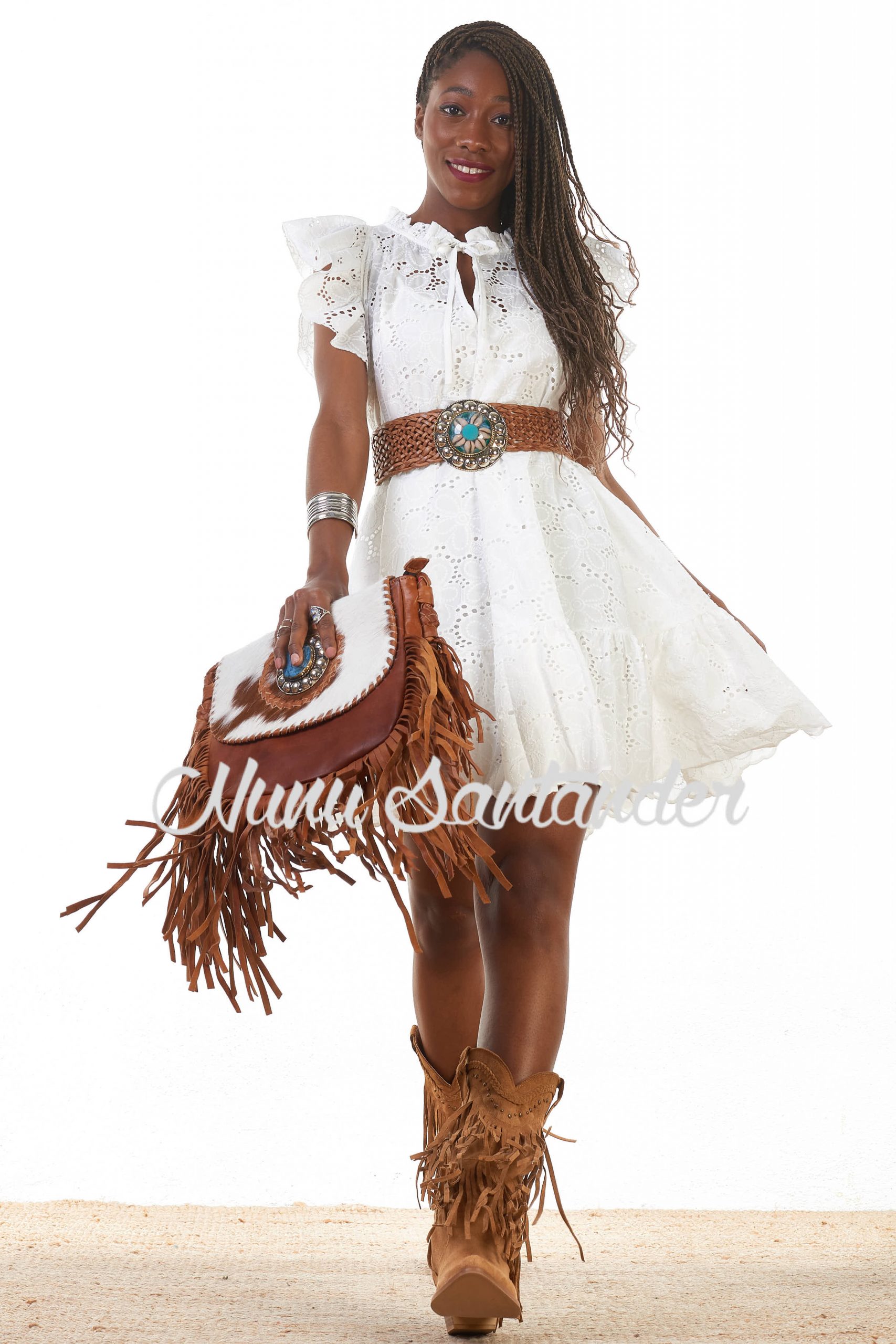 Vestido pintel blanco - Nunu Santander