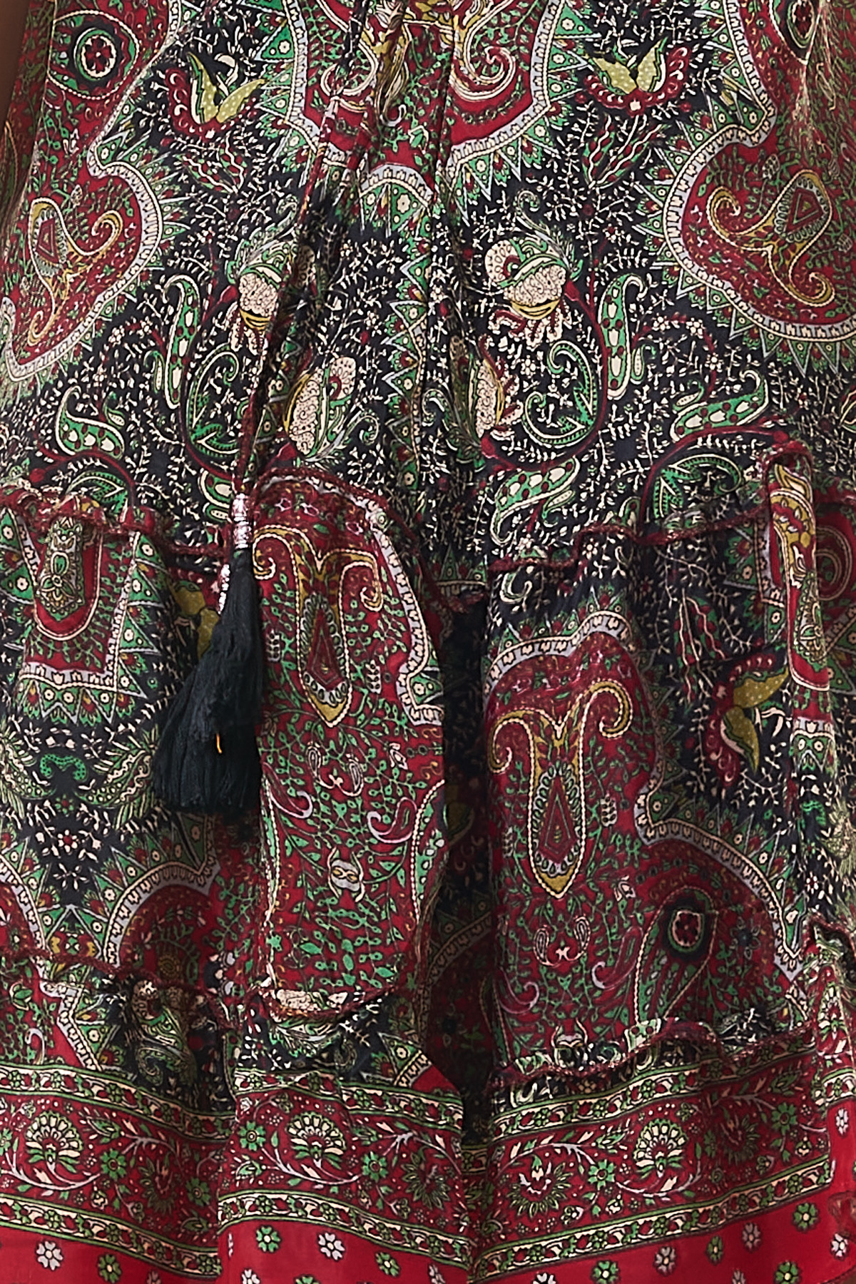 Vestido de seda Nipula Rojo - Nunu Santander