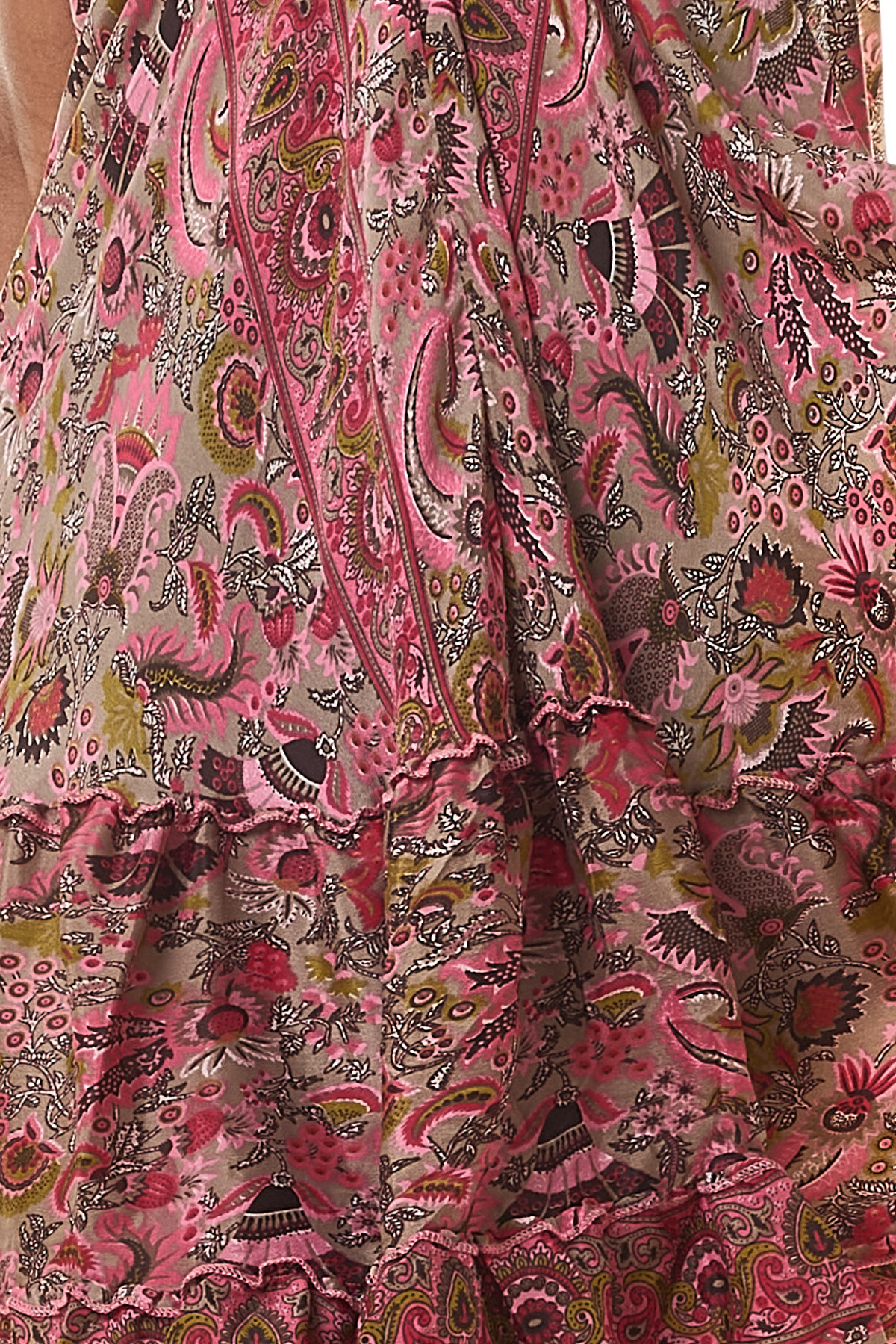 Vestido de seda Nipula Rosa empolvado1 - Nunu Santander