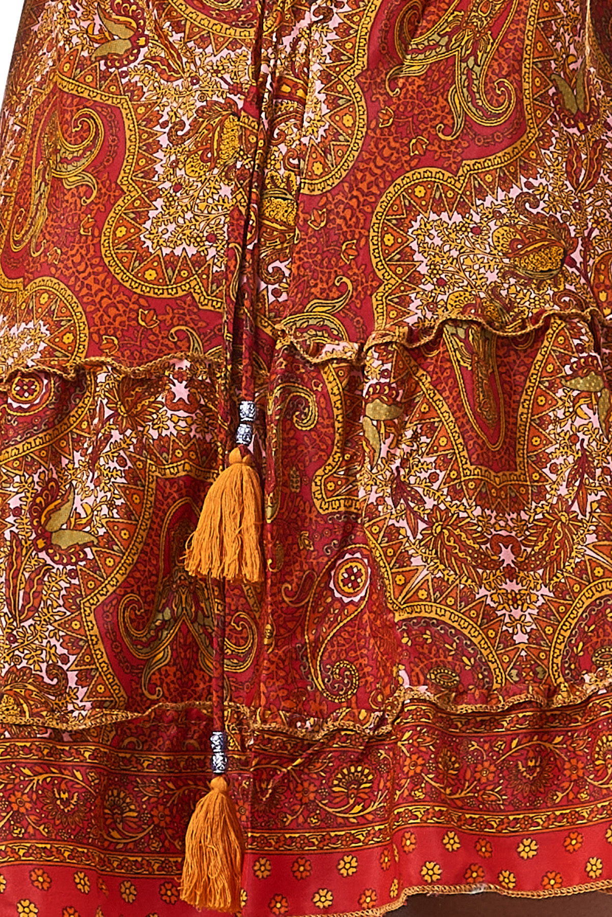 Vestido de seda Nipula Teja - Nunu Santander