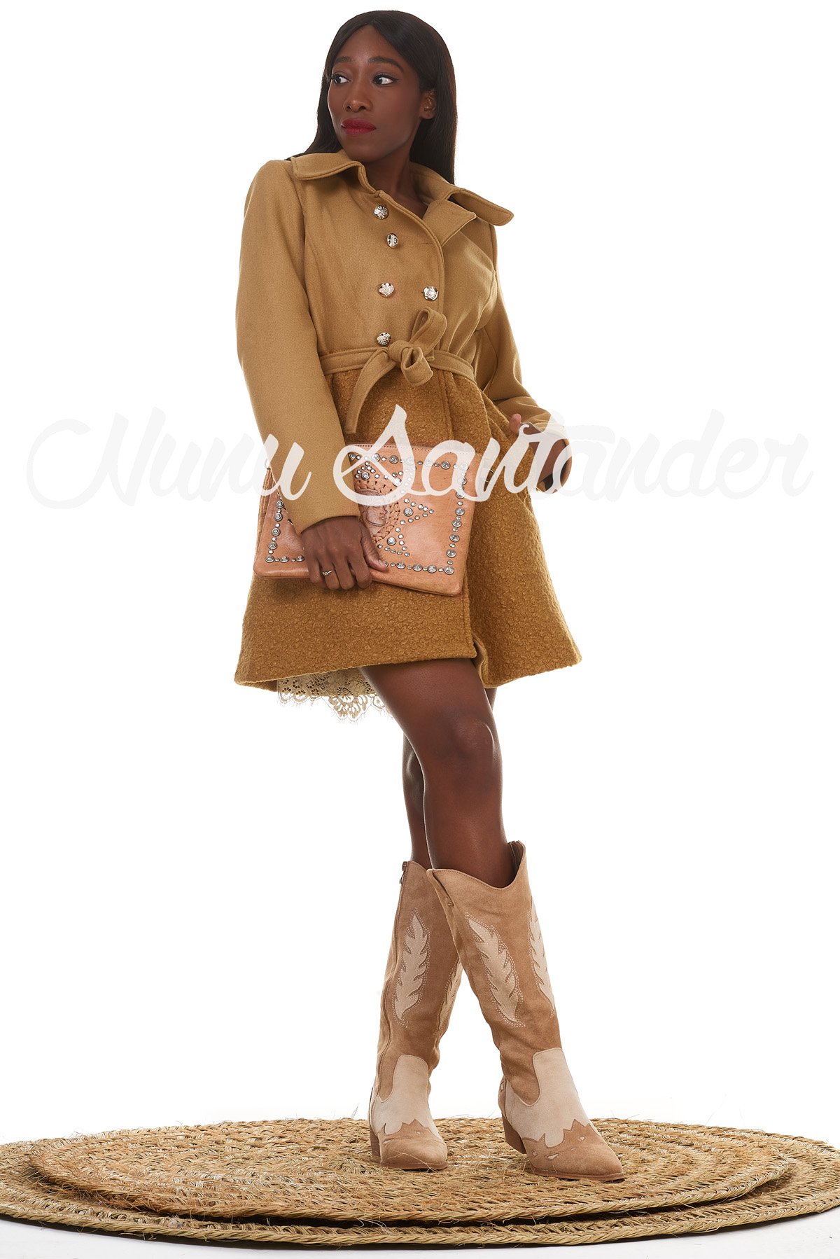 Abrigo Lince Camel - Nunu Santander