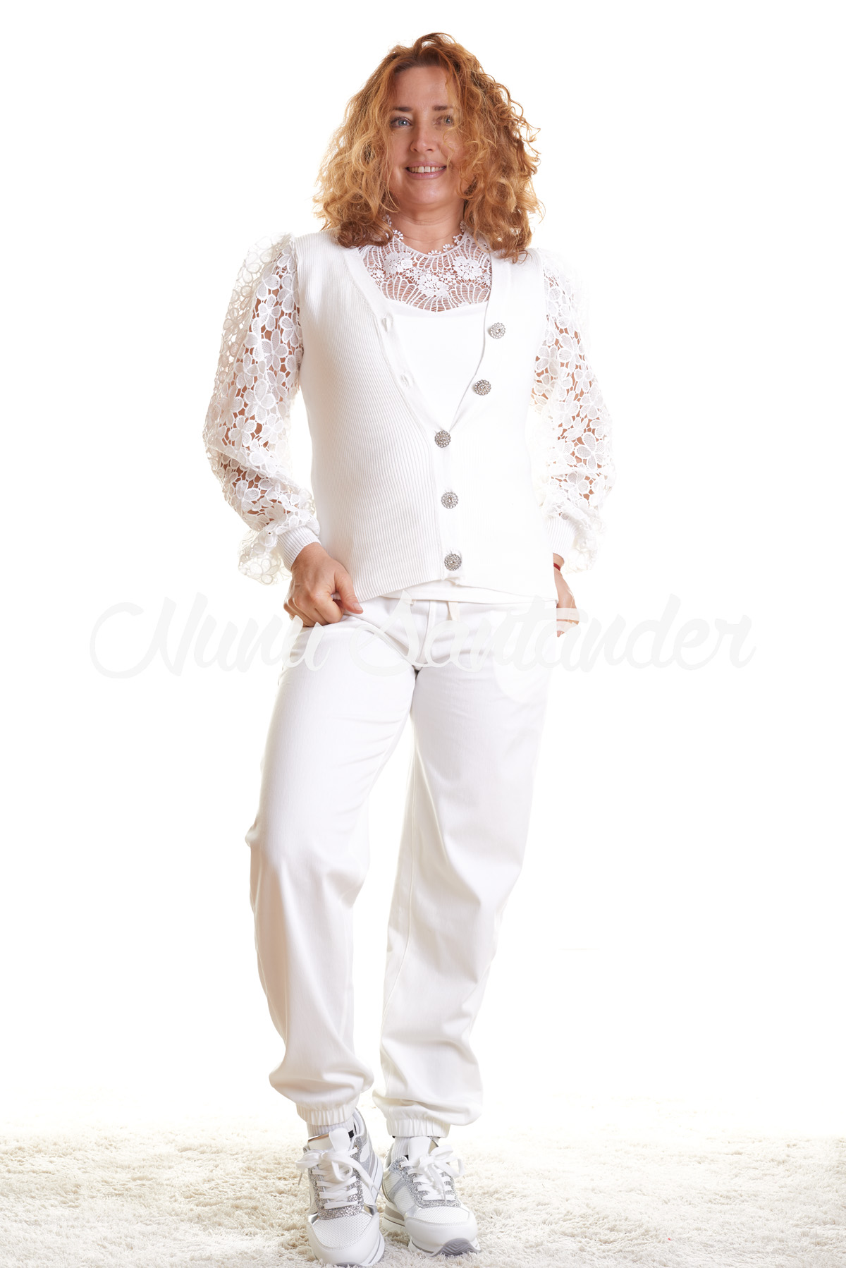 Pantalón Trelli Blanco - Nunu Santander
