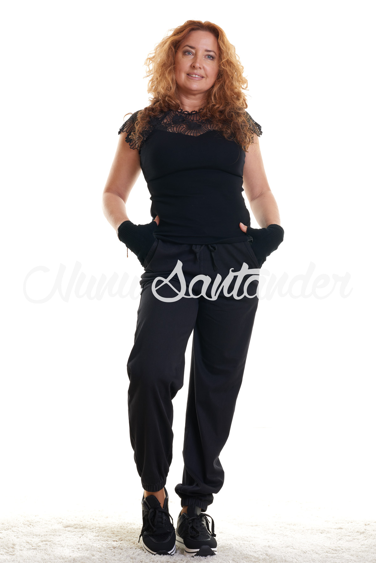 Pantalón Trelli Negro - Nunu Santander