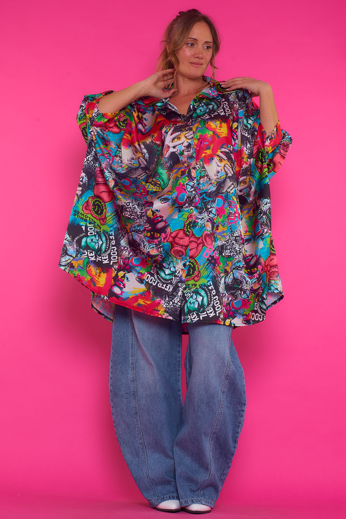 Camisa Estampada Manga Francesa Montego 1 - Nunu Santander