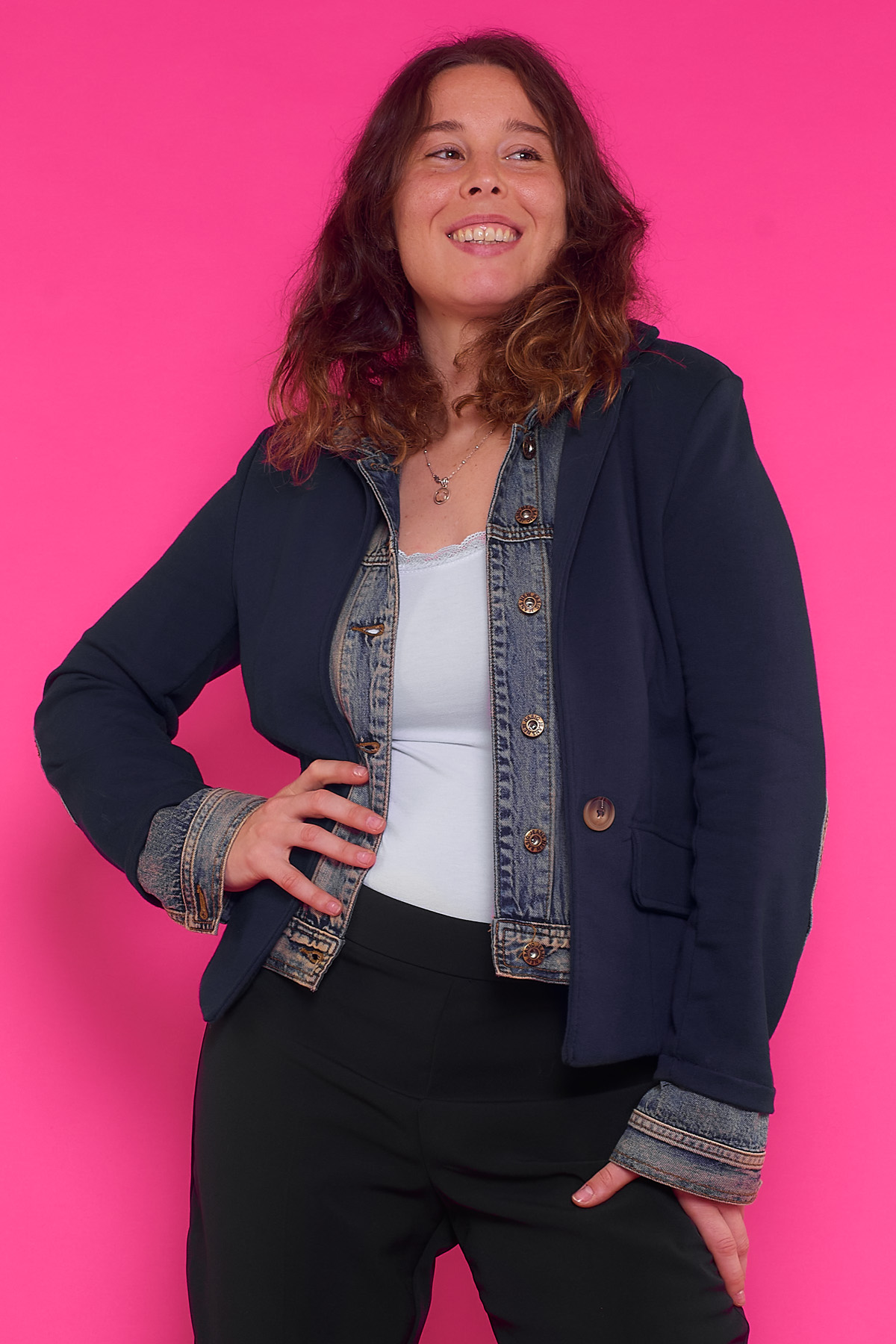 Chaqueta Cielo Azul Marino - Nunu Santander